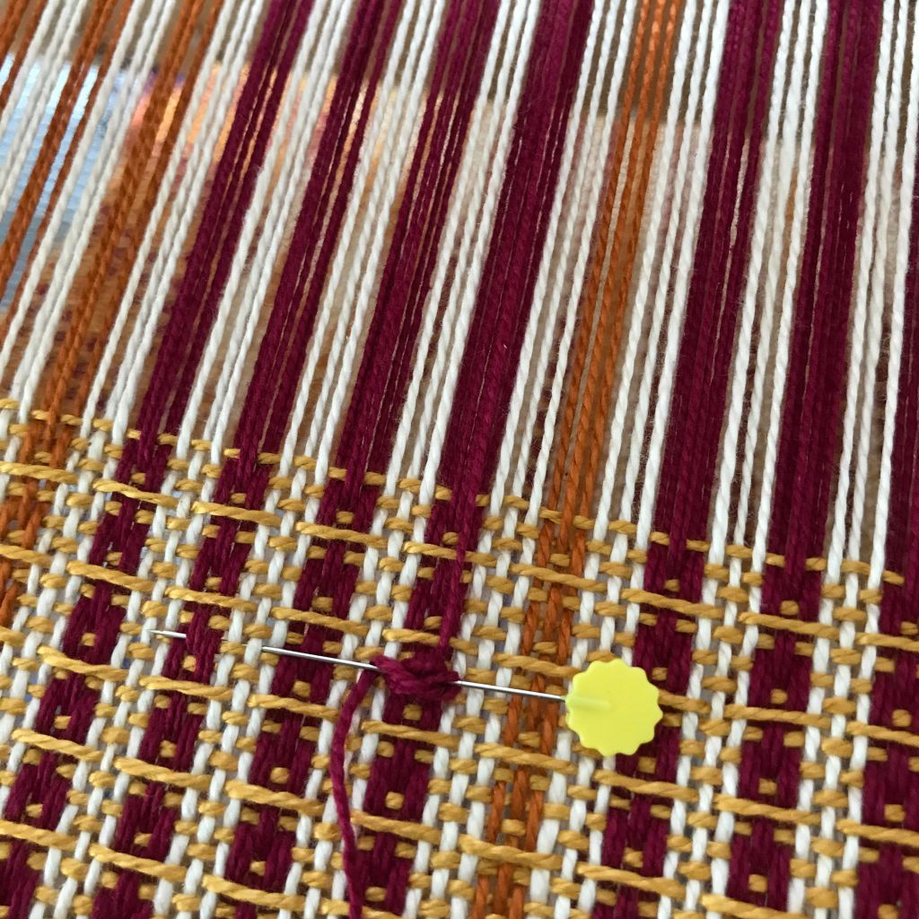 Oh heck! How to replace a bum warp end. – Kate Kilgus